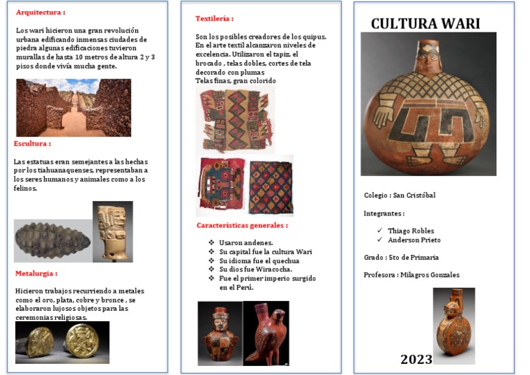 TRIPTICO Cultura Wari - 120513 | PDF