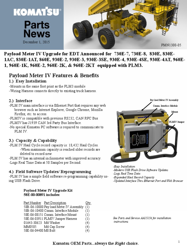 PMN1300-05 - PLM4 Upgrade_103207 | PDF
