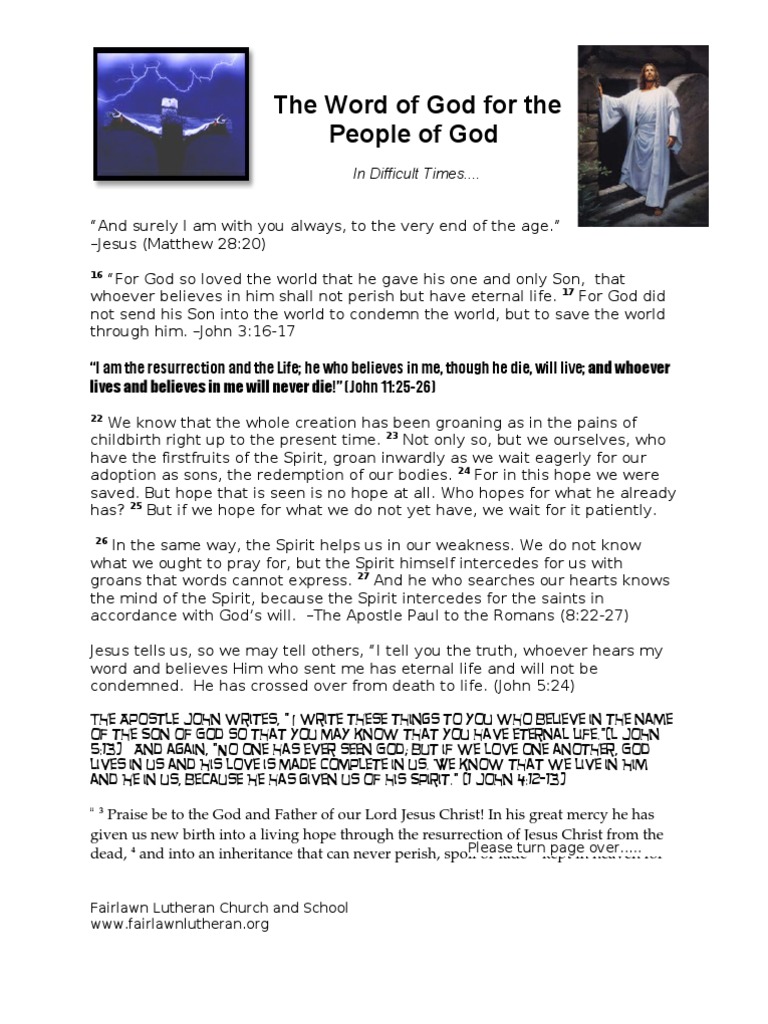 Scriptures For Assurance | PDF | Eternal Life (Christianity ...