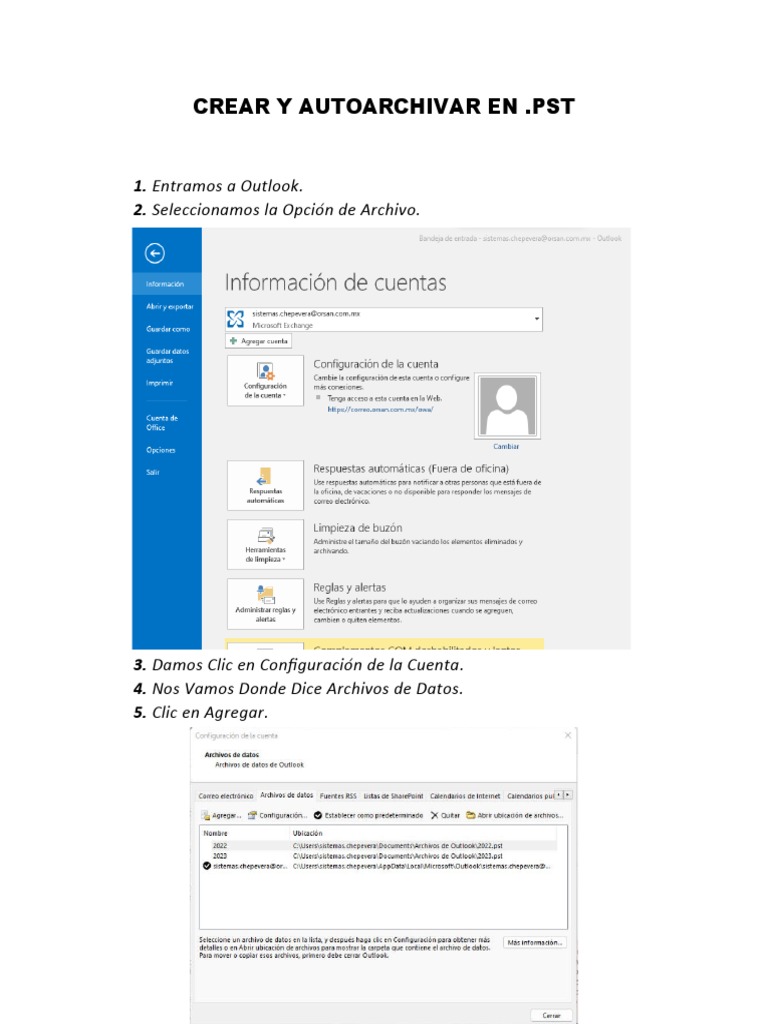 Guia para .PST | PDF | Computadoras