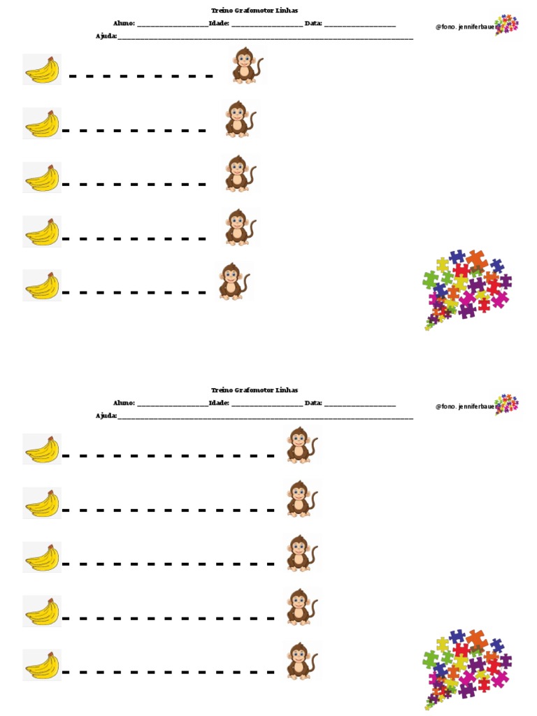 ATIVIDADES GRAFOMOTORAS - Linha Reta | PDF