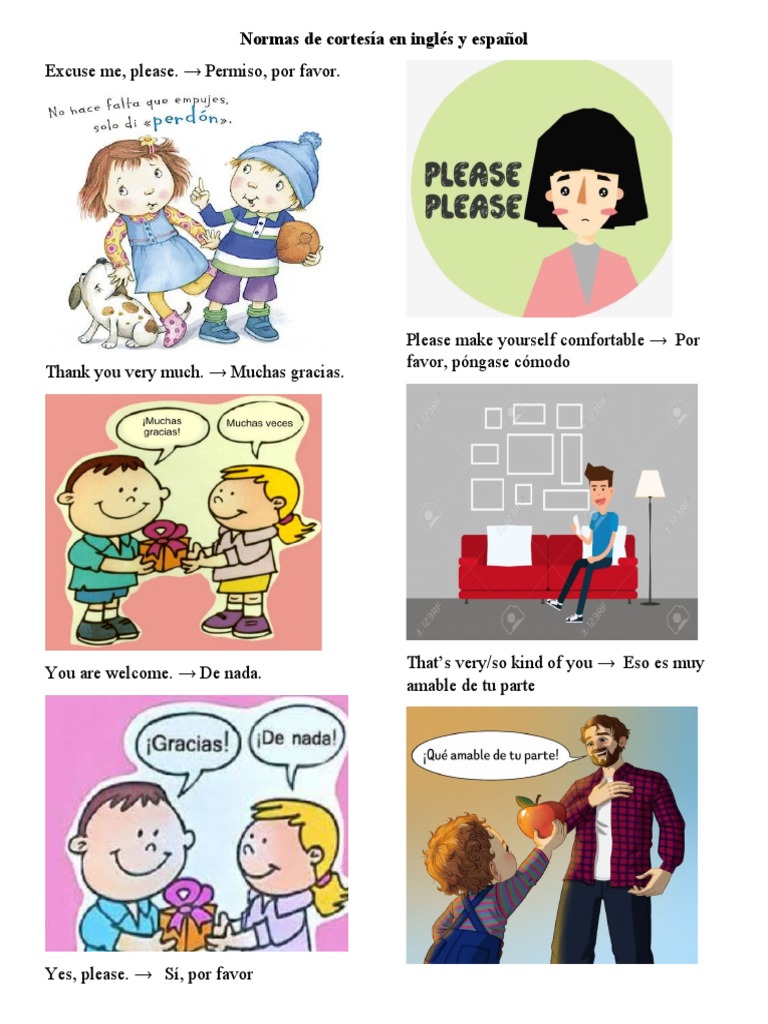 Normas de Cortesía en Inglés y Español | PDF