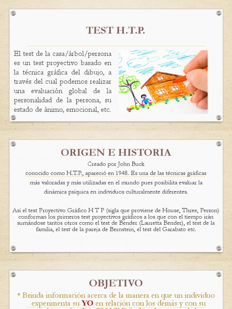Test H.T.P | PDF | Dibujo | Cognición