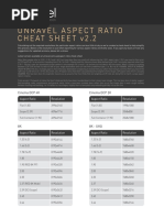 Aspect Ratio and Resolution Guide | PDF