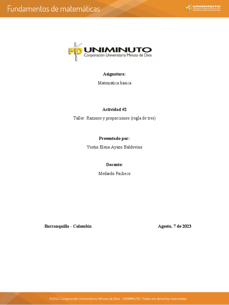 Actividad#2 Matematica | PDF
