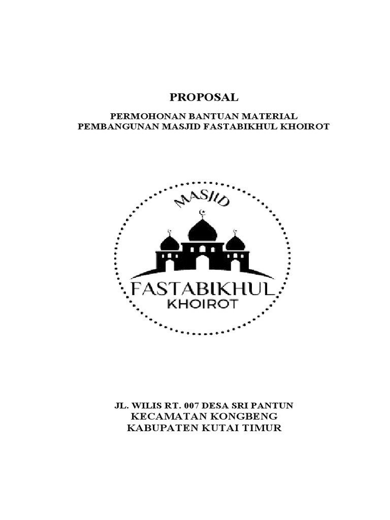 Contoh Proposal Pembangunan Masjid | PDF