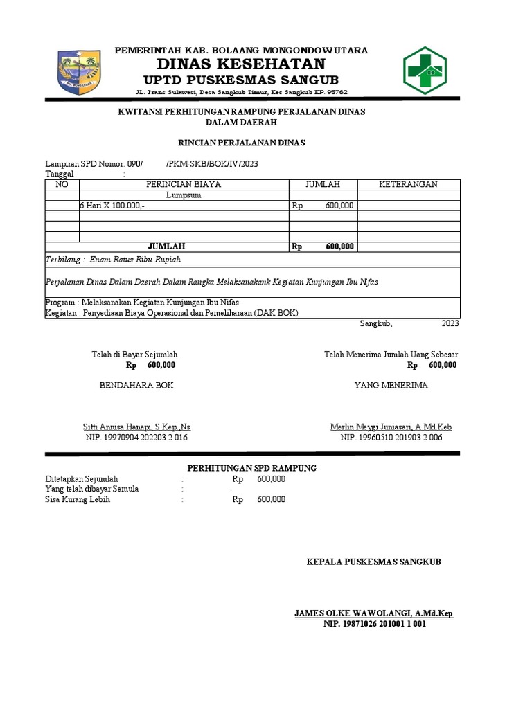 KWITANSI Sandas New | PDF