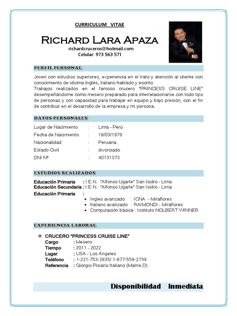 CV Lara Apaza | PDF