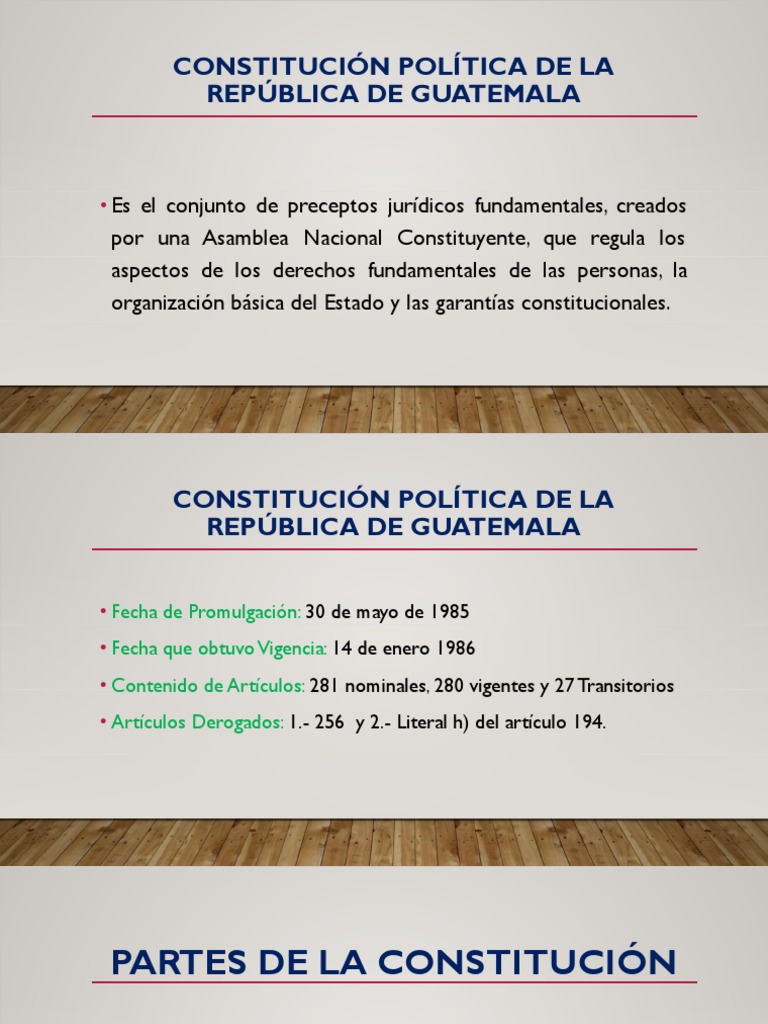 Constitución Política de La República de Guatemala | PDF