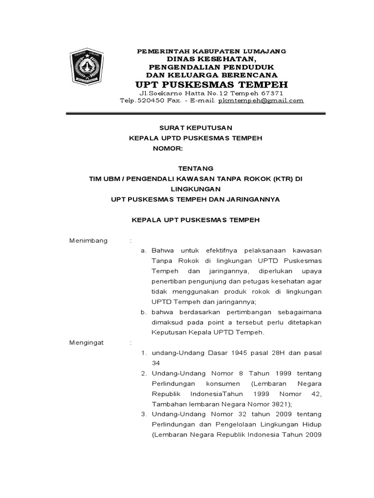 SK KTR Tim Ubm | PDF