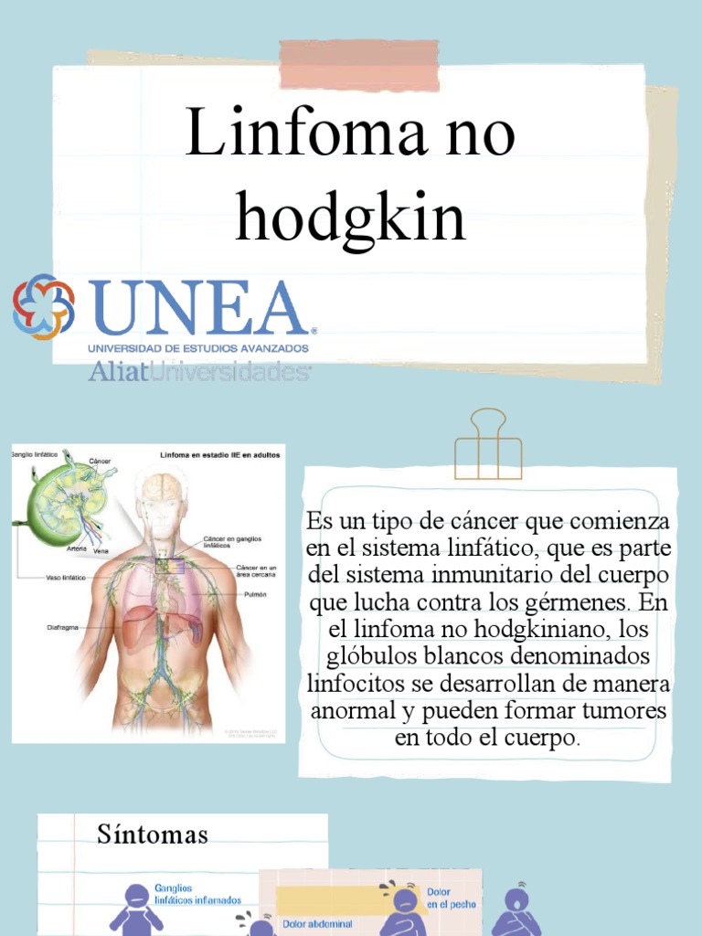 Linfoma No Hodgkin: Síntomas y Tipos | PDF