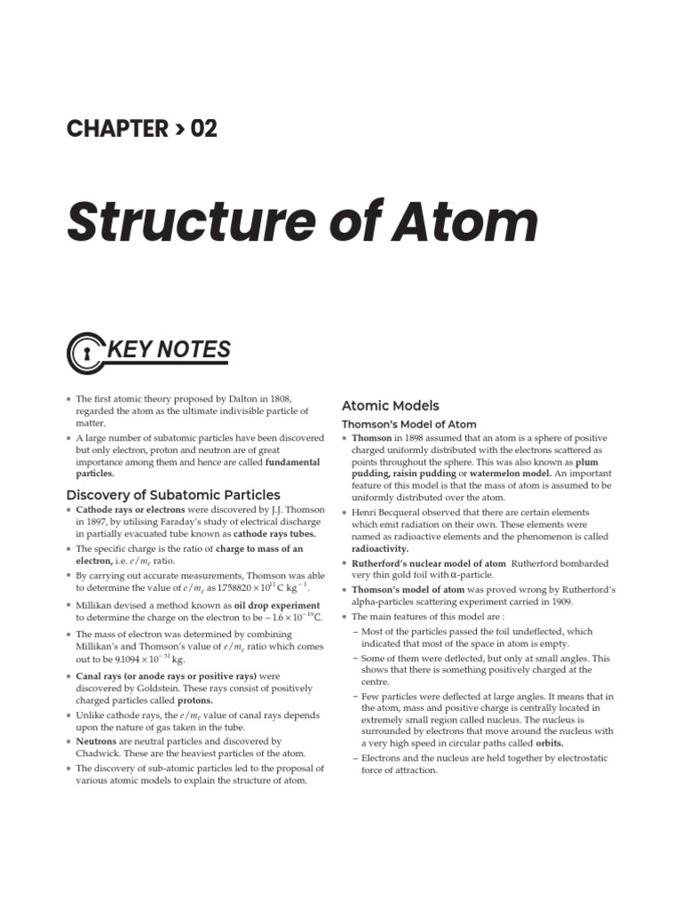 Structure Of Atom Pdf Emission Spectrum Atomic Orbital