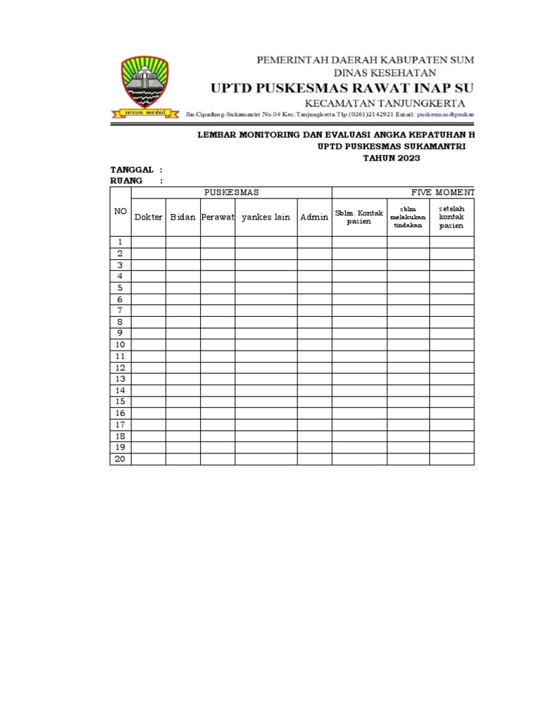 Lembar Monitoring Ppi | PDF