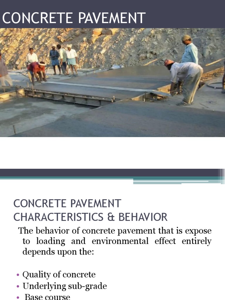 7 Concrete Pavement | PDF | Concrete | Road Surface