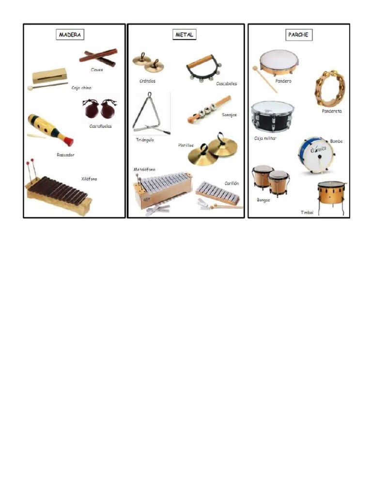 Inatrumentos de Percusion | PDF