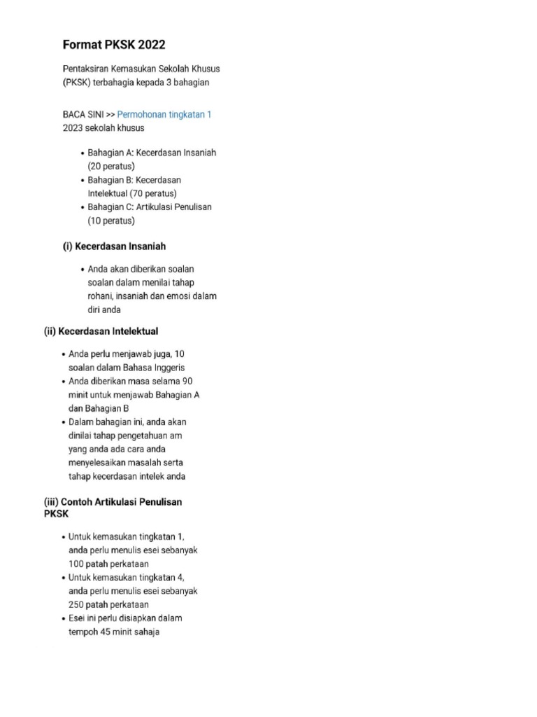 Contoh Soalan PKSK 2022 | PDF