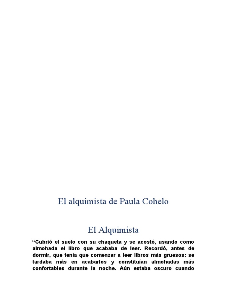 El Alquimista | PDF