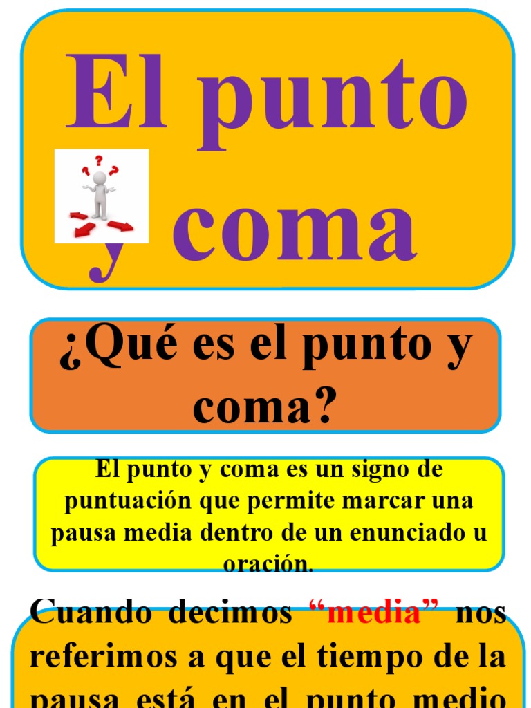 Uso y significado del punto y coma | PDF | Estudios de idiomas extranjeros