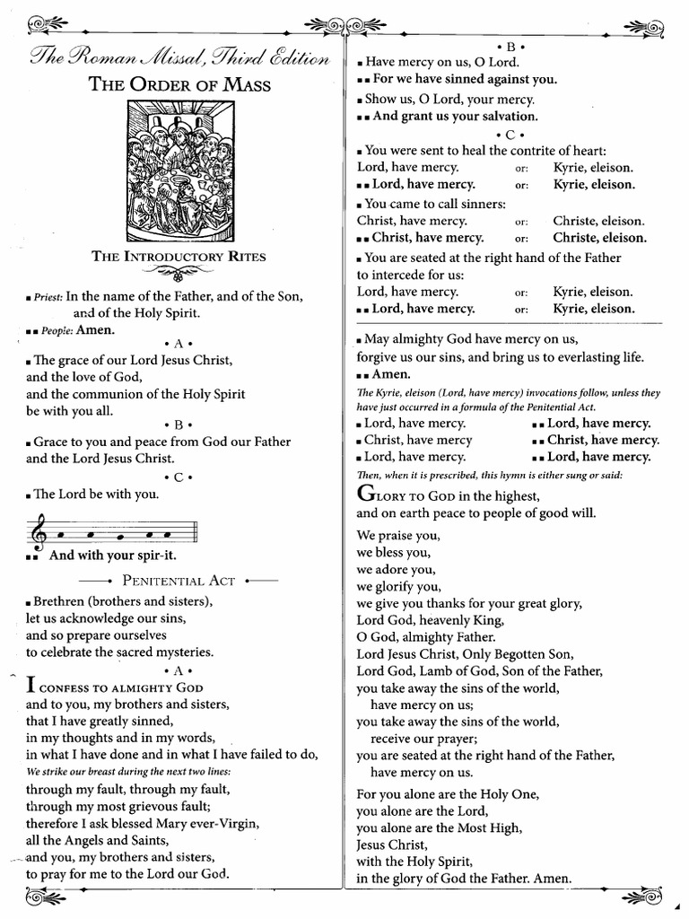 USCCB Order of the Mass 2010 | PDF
