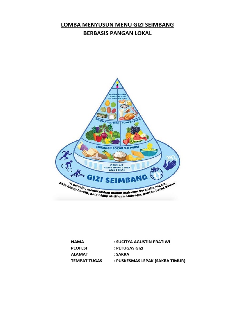 Menu Gizi Seimbang untuk Balita | PDF