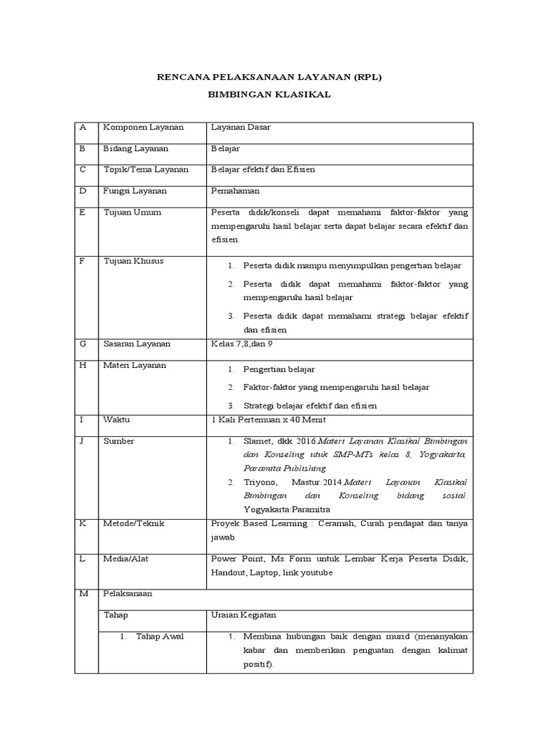 RPL Belajar Efektif Dan Efisien | PDF