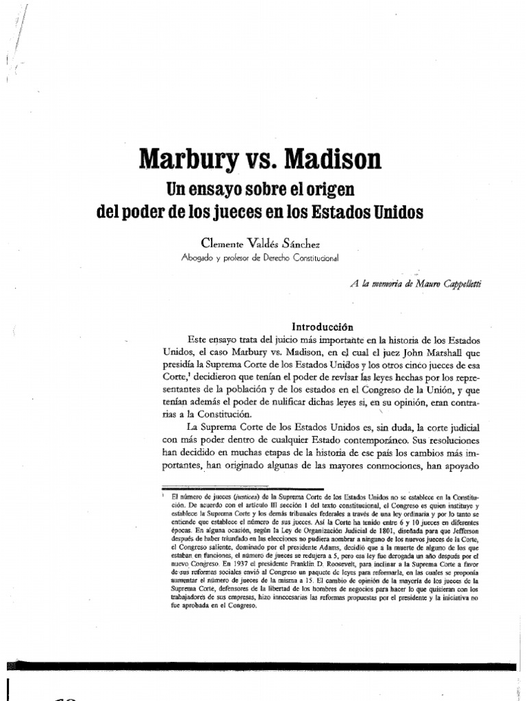 1 Marbury Vs Madison Completo | PDF