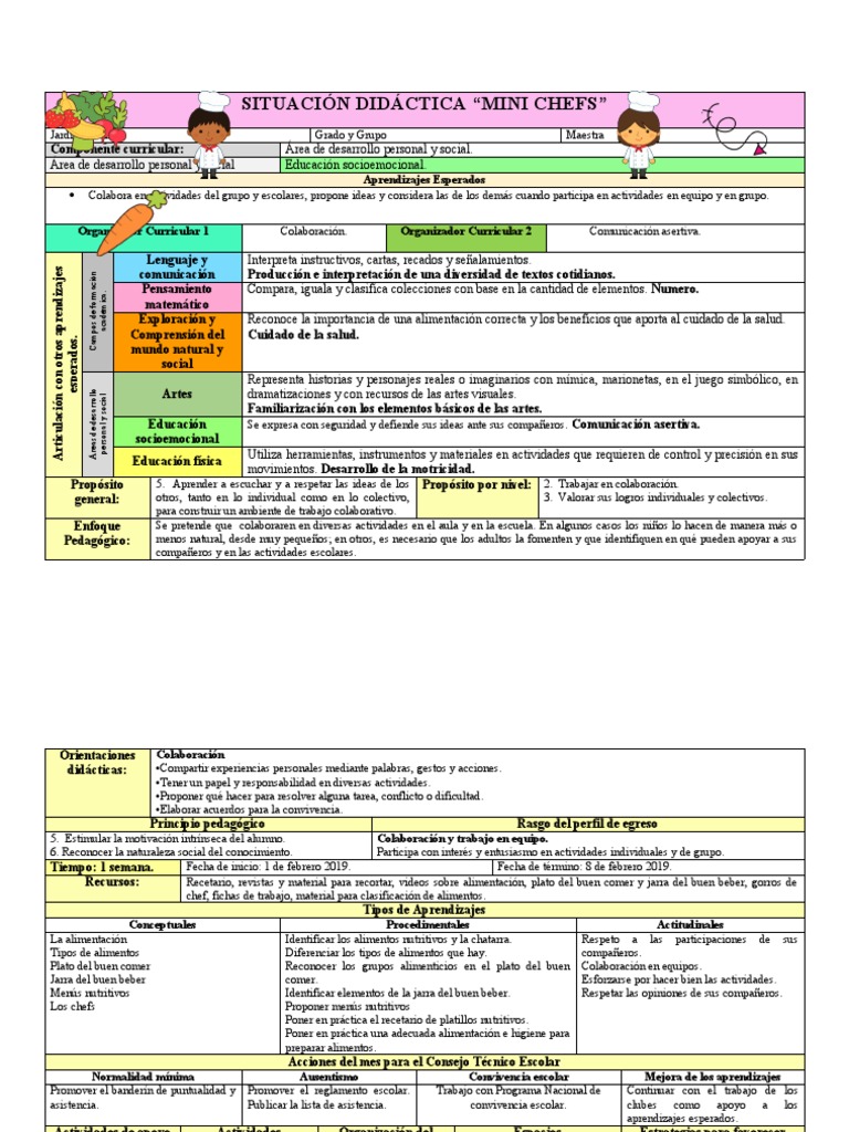 Plan Mini Chefs | PDF