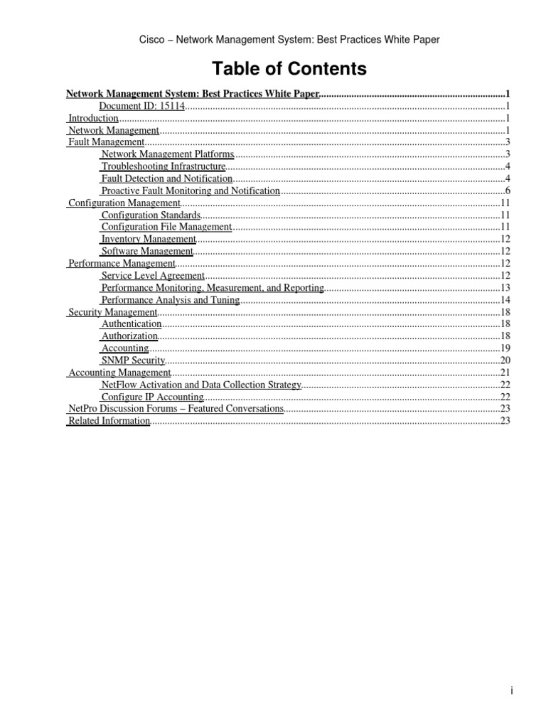 Nms Best Practice Pdf Computer Network Router Computing