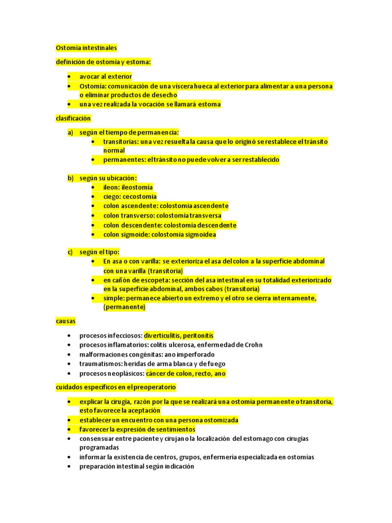 Ostomías Intestinales | PDF | Intestino grueso | Sistema digestivo
