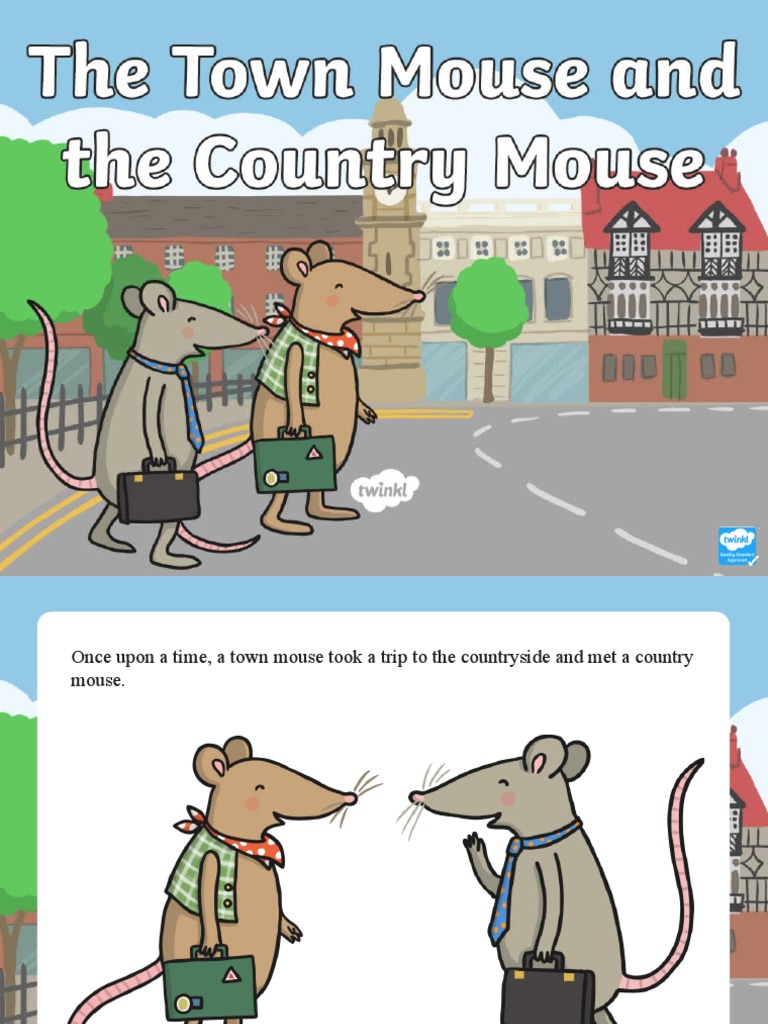 Town Mouse vs. Country Mouse: A Tale | PDF