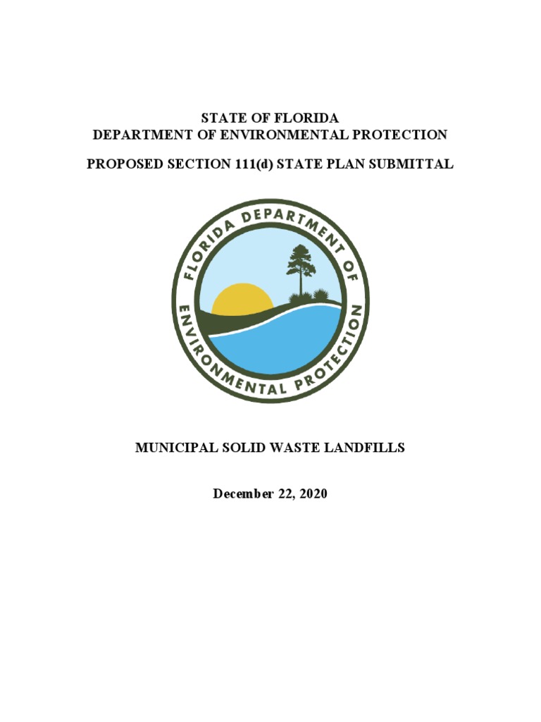 2020-02 Florida State Plan - MSW Landfill - Final Submittal Package ...