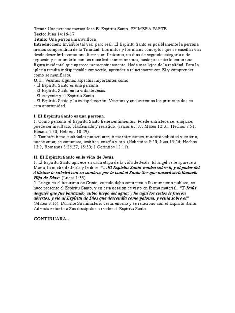 Una Persona Maravillosa. 1 Parte | PDF