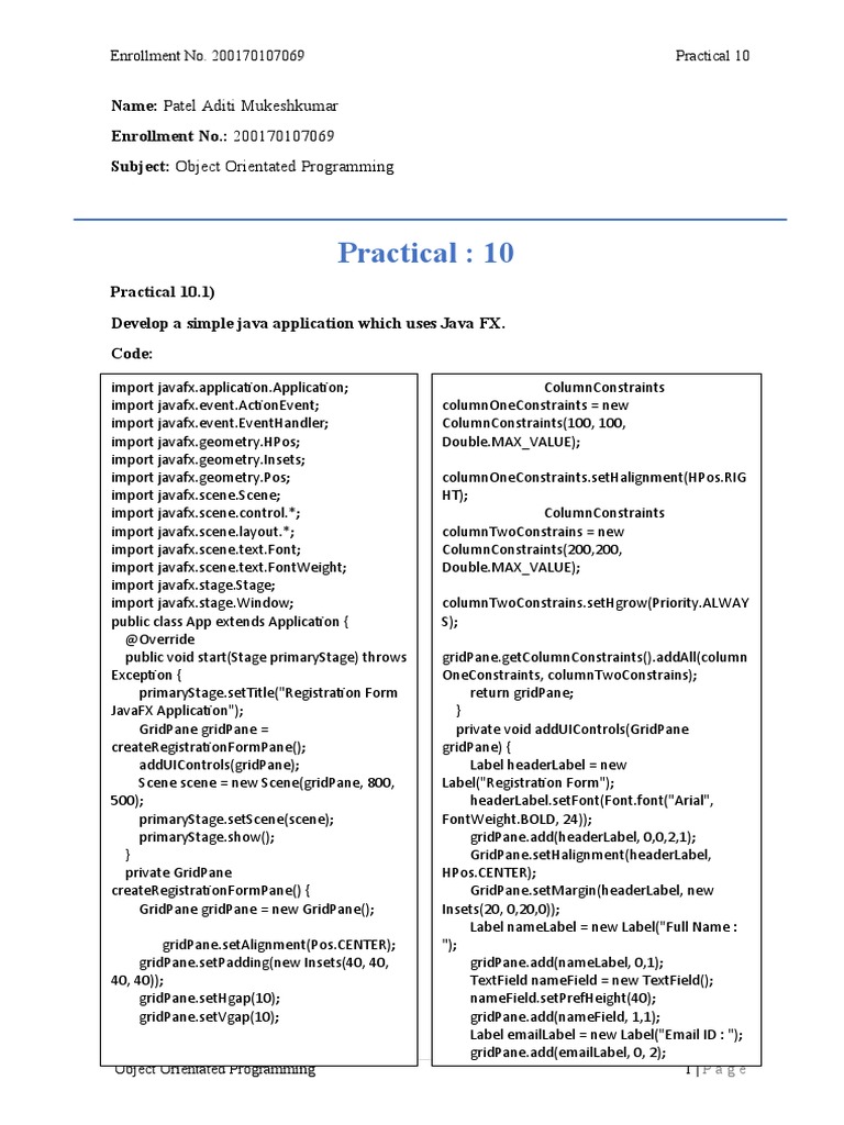 Oop Set 10 | PDF | Computing Platforms | Object Oriented Programming