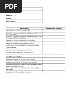 Checklist of Requirements For Terminal Leave Benefits | PDF ...