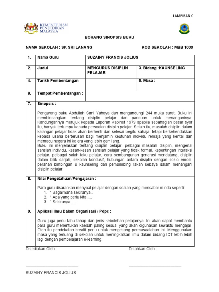 SINOPSIS BUKU (4) | PDF