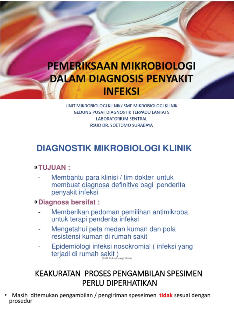 KRITERIA PEMERIKSAAN SAMPEL MK - SMF PRESENTASI PPI FINAL Deby Kusumaningrumdr.M.SiSpMK | PDF