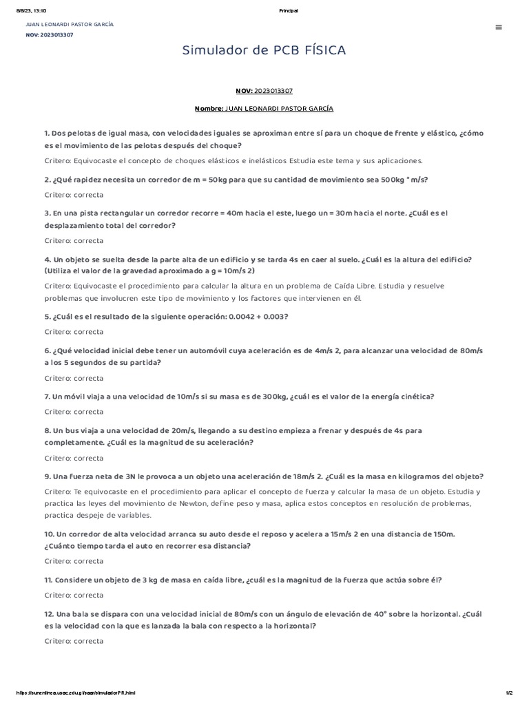 Cues Fifu Usac | PDF | Masa | Fuerza