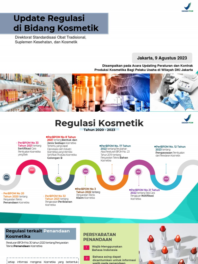 Regulasi Terbaru Kosmetik DKI Jakarta | PDF