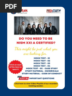 Nism Series 15 Model Paper | PDF | Stock Market | Stocks