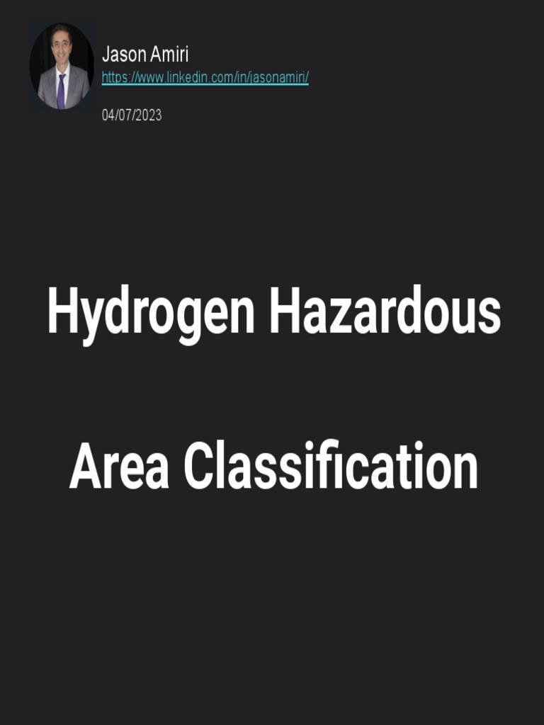 Hydrogen Hazardous Area Classification 1688477480 | PDF