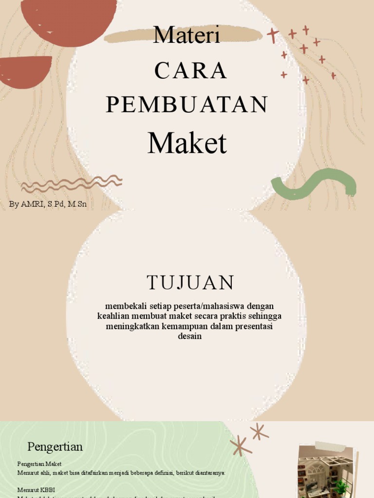 Materi Pembuatan Maket | PDF | Seni