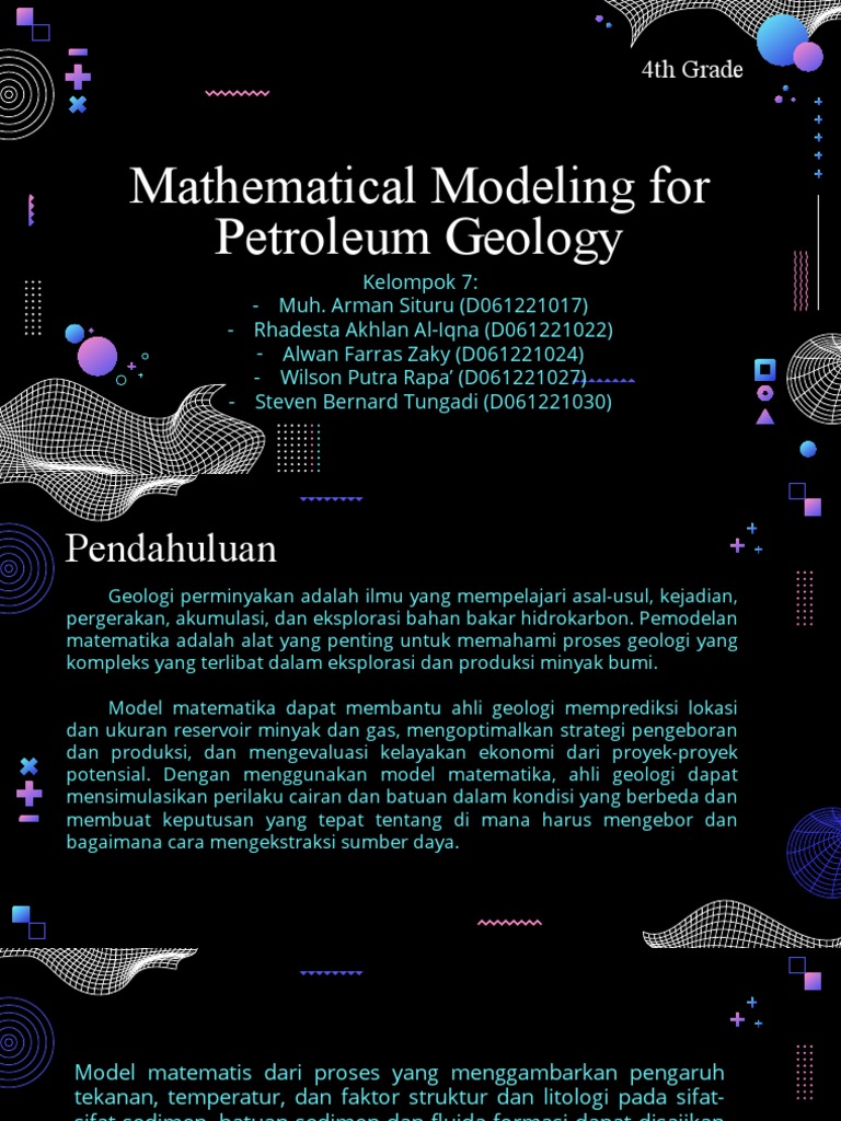 Mathematical Modeling For Petroleum Geology: 4th Grade | PDF