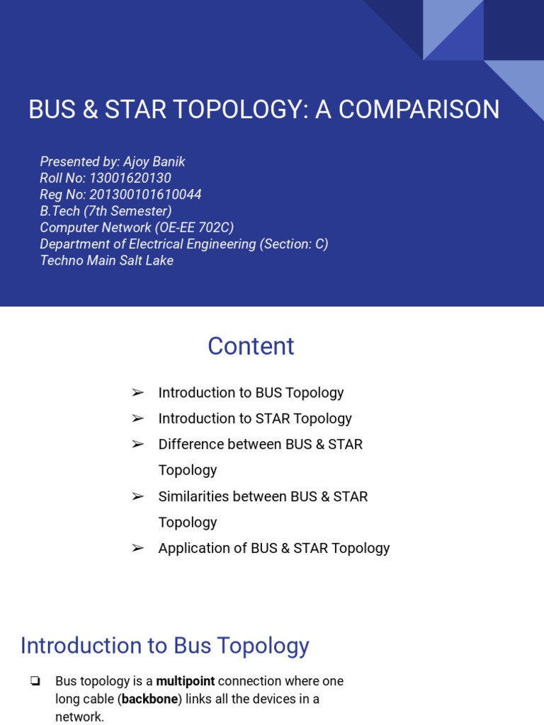 Bus vs Star Topology: Key Differences | PDF | Network Topology ...