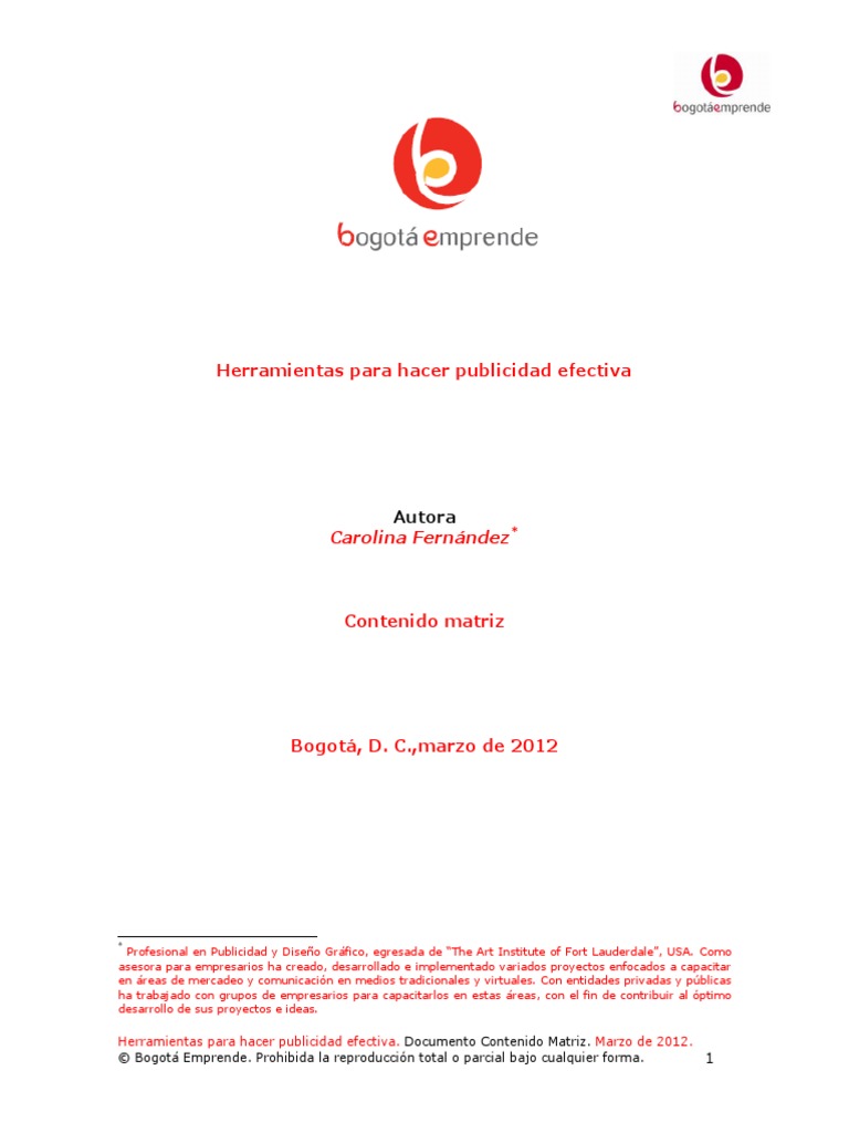 Herramientas para Hacer Una Publicidad Efectiva | PDF