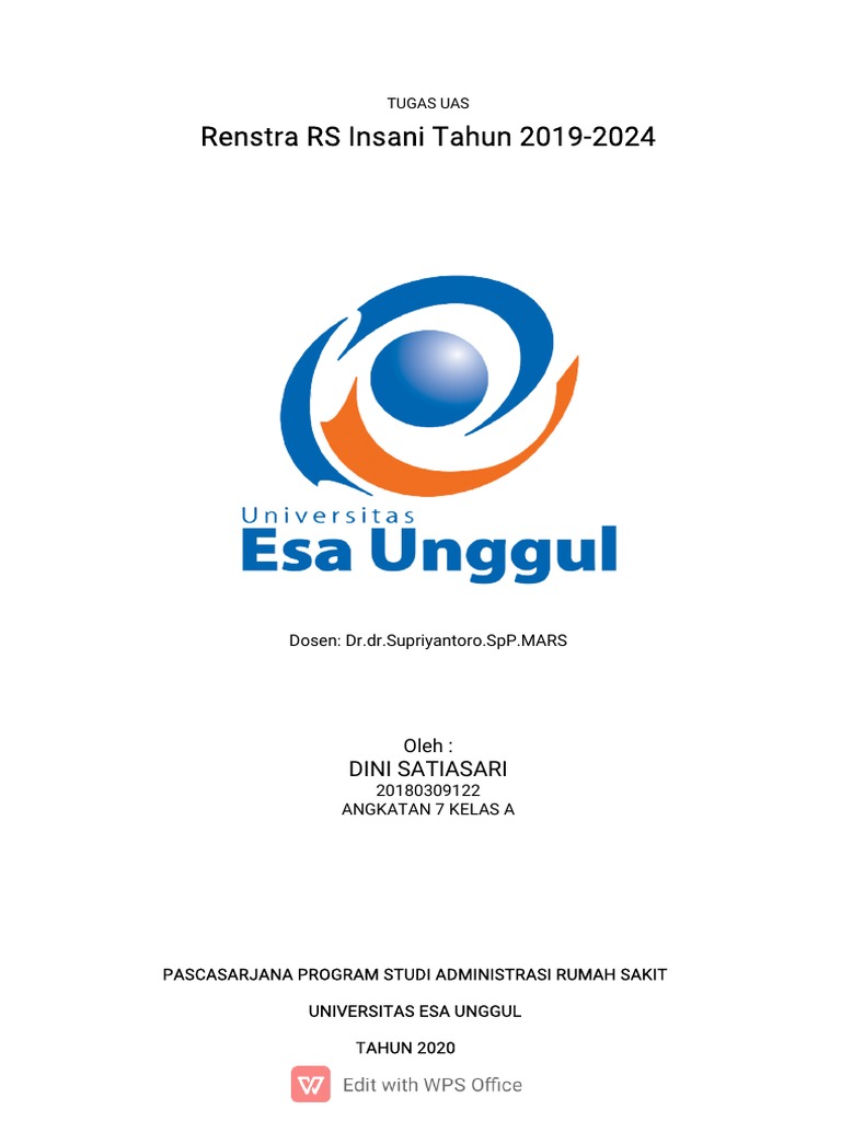 Tugas UAS RENSTRA INSANI | PDF