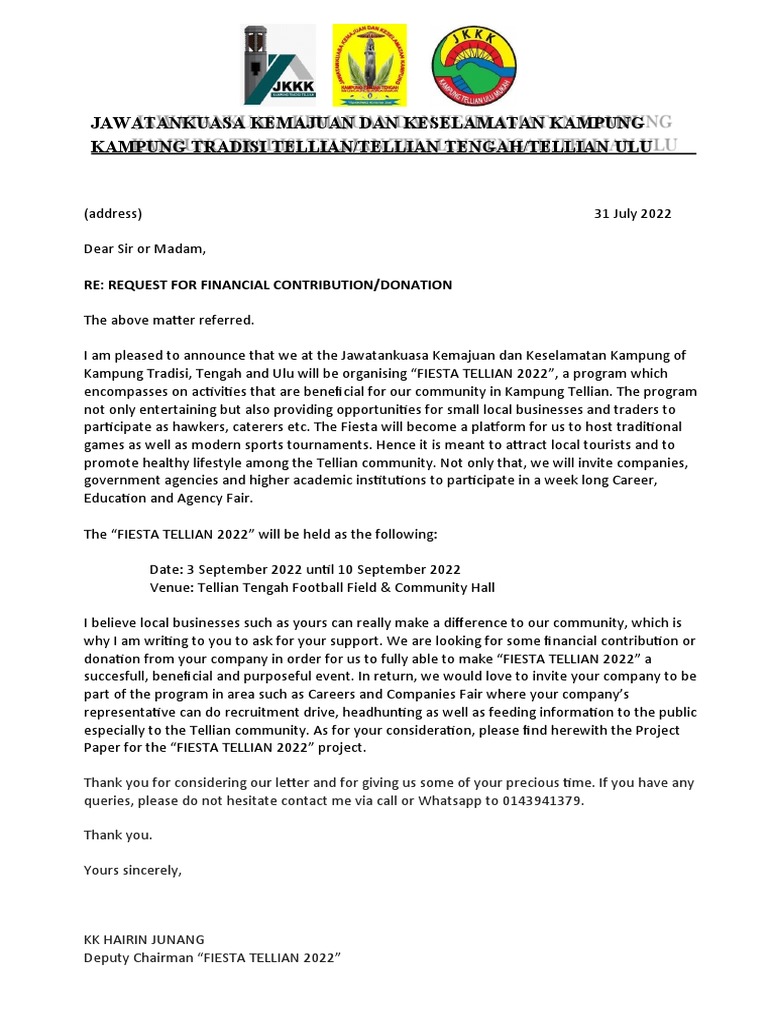 Fiesta CSR Letter | PDF | Business