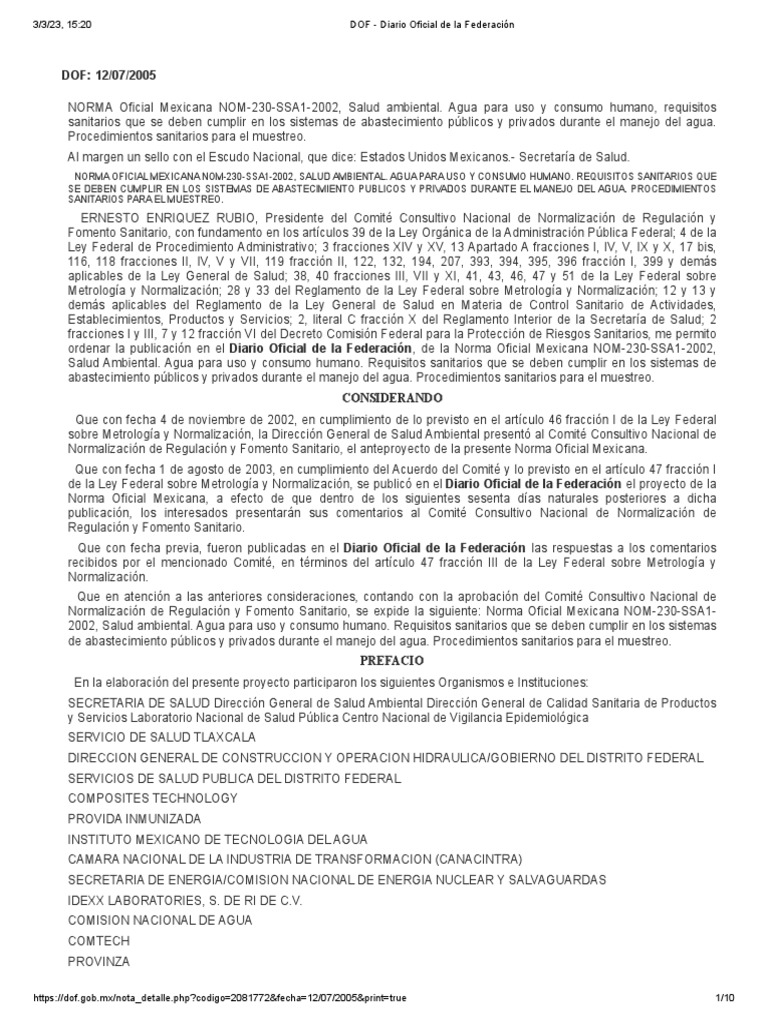 Nom 230 Ssa1 2002 | PDF