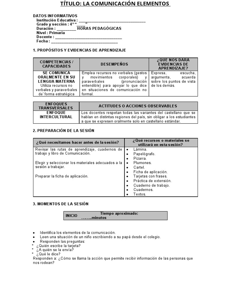 La Comunicacion 4to Pdf Comunicación Lingüística