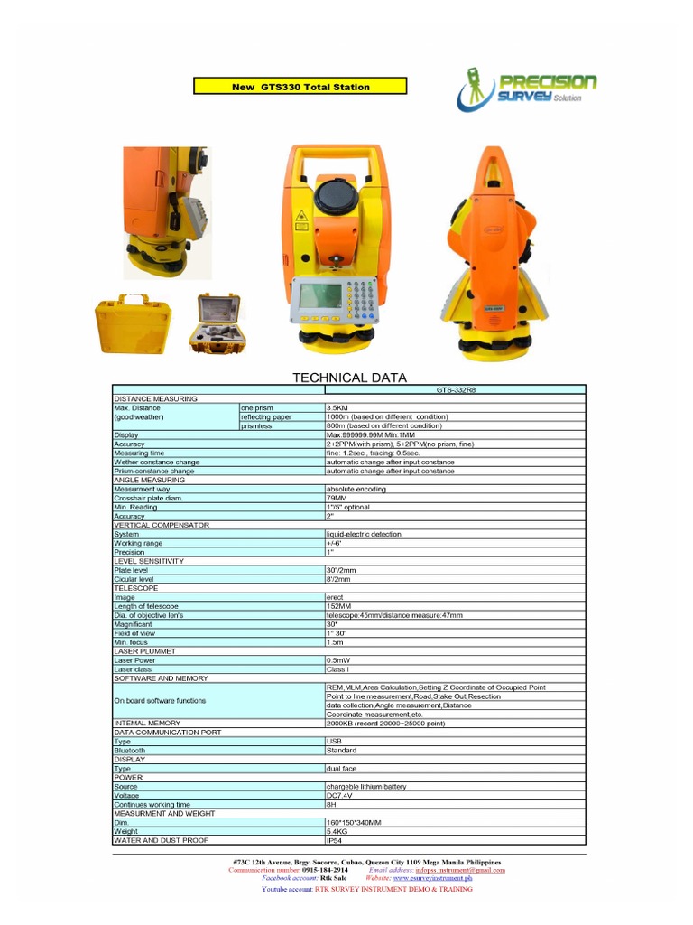 GTS-332R8 Brochure Precision August 10 2023 | PDF