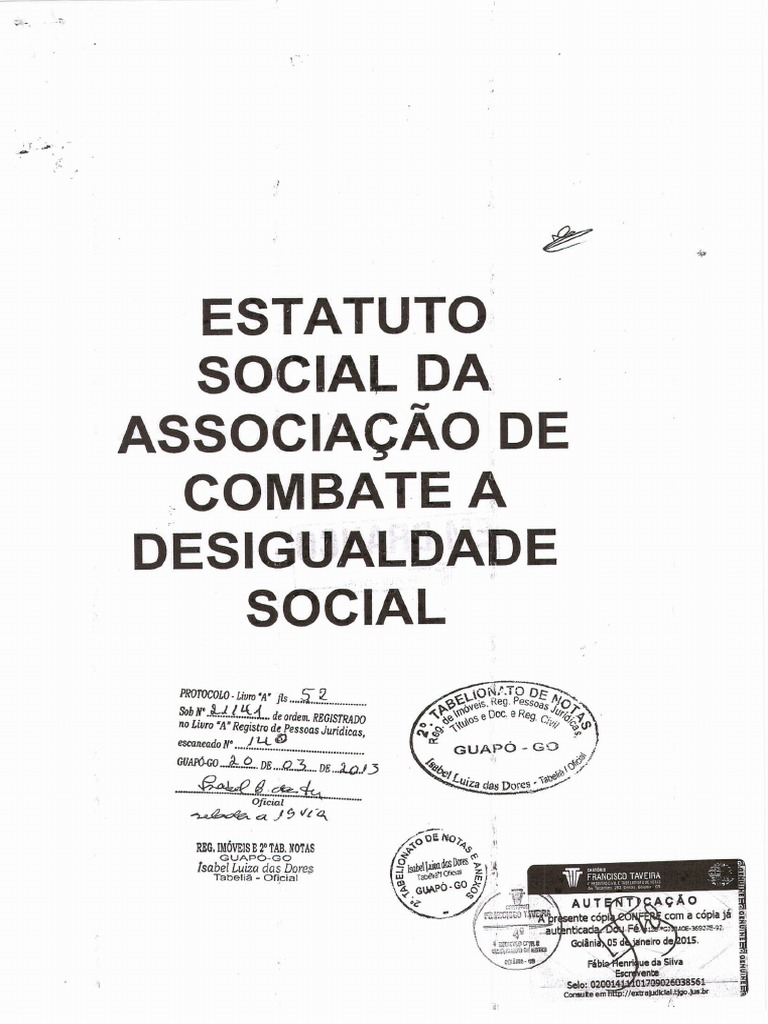 1 Estatuto Social ACODES | PDF